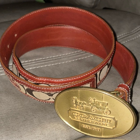 Coach | Accessories | Authentic Leather Coach Belt | Poshmark